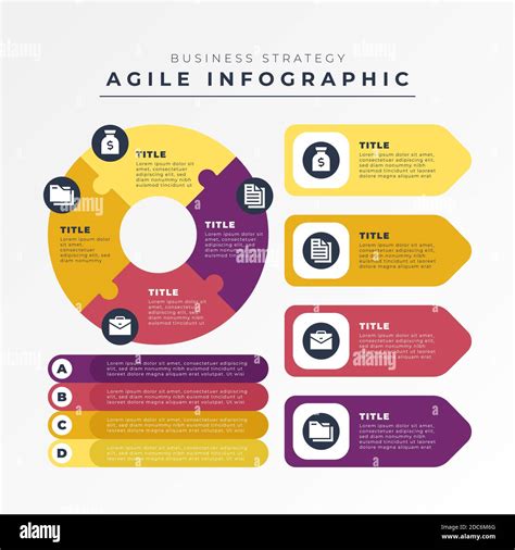 Agile Infographic Elements Template Vector Illustration Stock Vector Image Art Alamy