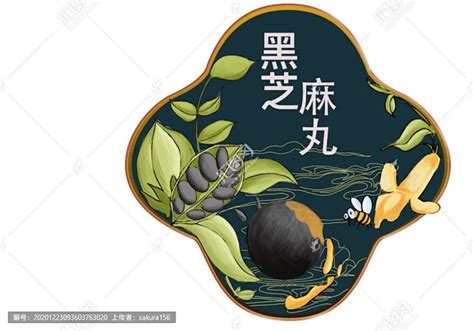 黑芝麻丸 美术绘画 其他设计 设计 汇图网www huitu 花瓣网