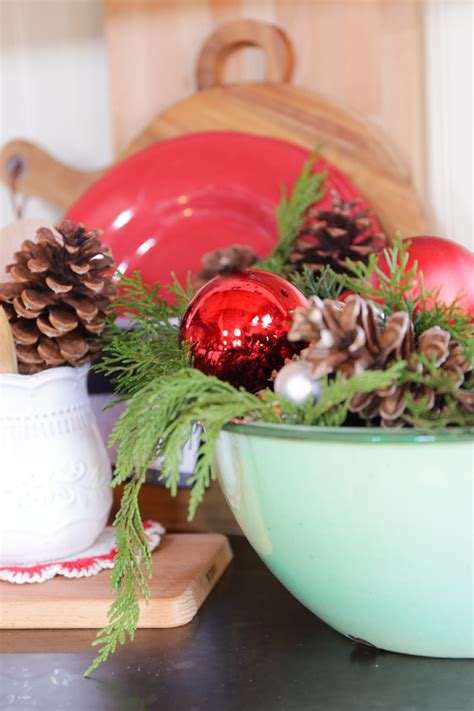 Vintage Enamelware Christmas Bowl Creative Cain Cabin