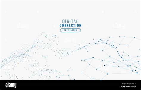 Abstract White Digital Network Connection Lines Background Stock Vector Image And Art Alamy