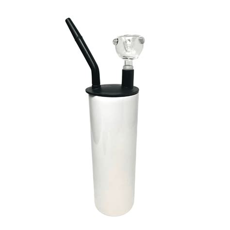 Premium 20 Oz White Straight Hookah Tumbler Sublimation Blank