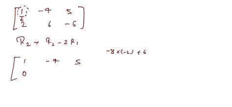 ⏩solvedwrite The Matrix In Row Echelon Form Remember That The Numerade