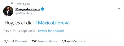 México Libre Va” Celebra Margarita Zavala Por Anticipado Cuántos