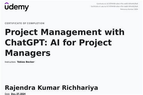 Rajendra Richhariya on LinkedIn: Project Management with ChatGPT: AI for Project Manager ...