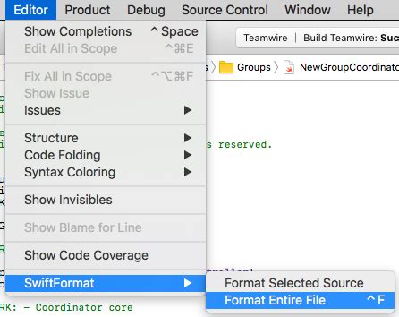Formatting Swift Code In Xcode Igor Kulman