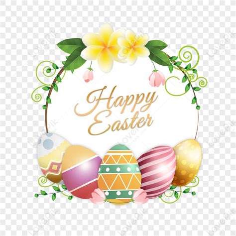 부활절 달걀 휴일 식물 포도 나무 일러스트 테두리카드종교 Png 일러스트 무료 다운로드 Lovepik