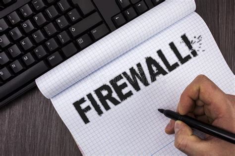Conceptual Hand Writing Showing Firewall Motivational Call Business Photo Text Malware