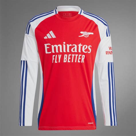 Adidas Arsenal 24 25 Long Sleeve Home Jersey Red Bcode Your
