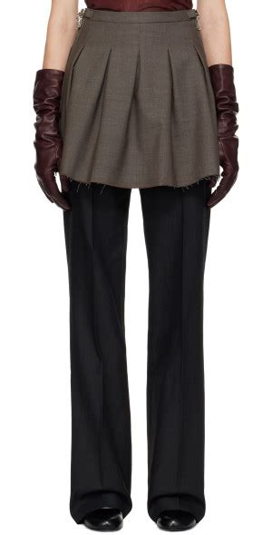 Our Legacy Gray Object Miniskirt