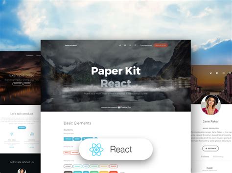 paper kit react free bootstrap 4 and reactstrap ui kit creative tim