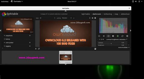 Install Darktable 2 0 3 RAW Photo Editor On Linux 2DayGeek