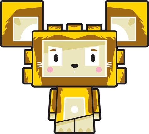 Leuke Cartoon Leeuwenkoning Van Het Jungle Personage Premium Vector