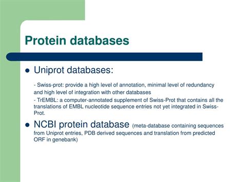Ppt Biological Databases Powerpoint Presentation Free Download Id 632149