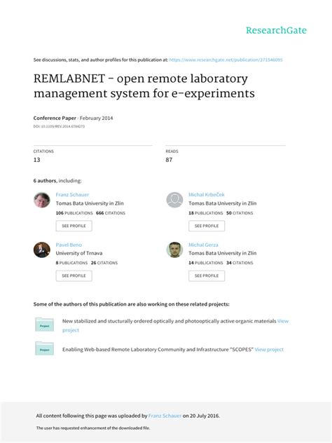 open remote laboratory pdf computers