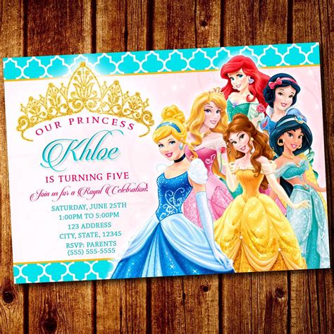Disney Princess Templates For Invitations