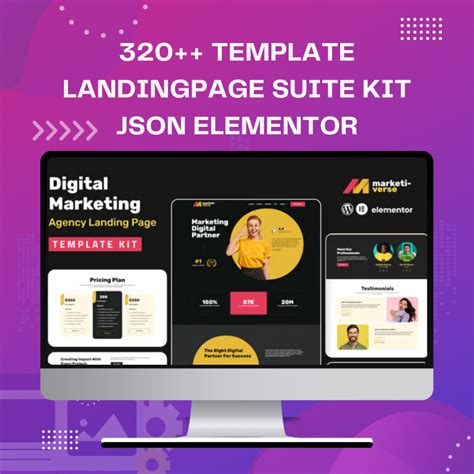 Jual 320 Template Landingpage Suite Kit Json Elementor Website Semua Niche Komplit Bisa