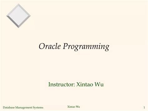 Ppt Oracle Programming Powerpoint Presentation Free Download Id 1379290