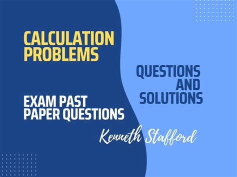 Calculation Problems Gcse Maths Past Paper Questions Teaching Resources