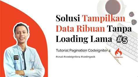 tutorial codeigniter 4 5 custom pagination dengan admin lte youtube