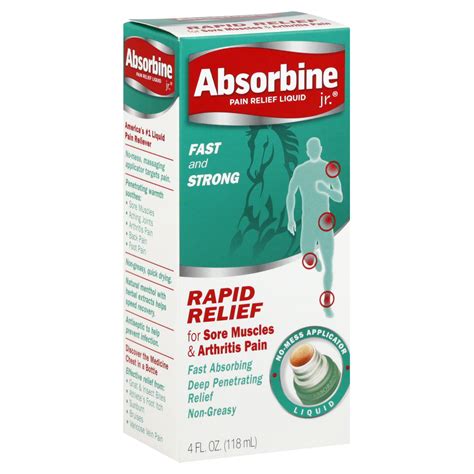 Absorbine Jr. Pain Relief Liquid, 4 fl oz (118 ml)
