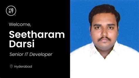 Mayank Kodia On Linkedin Welcome To Yext Sitaram Darsi We Are