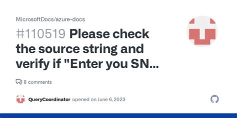 Please Check The Source String And Verify If Enter You Snc Can Be Omitted · Issue 110519