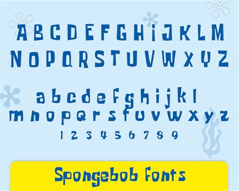 Spongebob Font Svg Etsy
