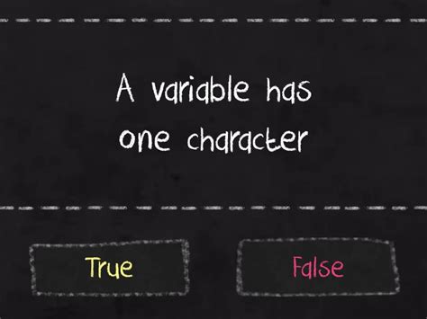 Grade 9 Programming True Or False