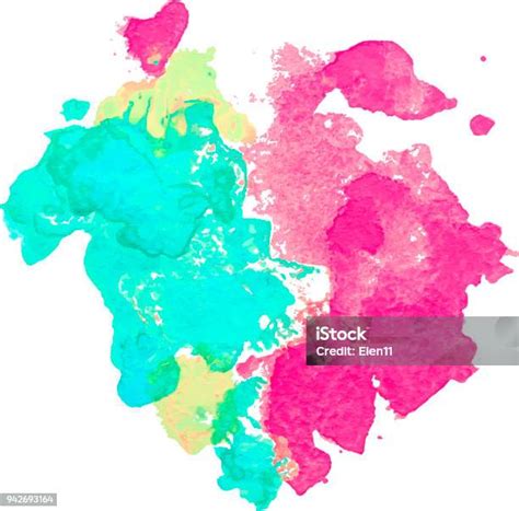 彩色水彩斑點手繪紙紋理在白色背景下隔離 著色為文本設計 網頁 標籤 卡片 背景 標籤eps 10 向量圖向量圖形及更多具有特定質地圖片