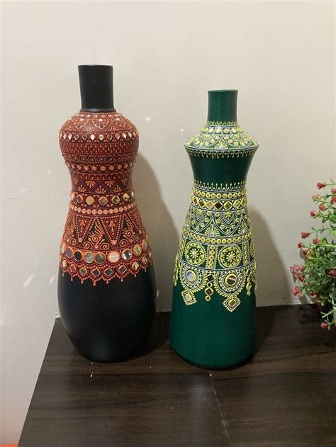 Bottle Decor Ideas Bottle Crafts Glass Bottles Art Wine Bottle Art