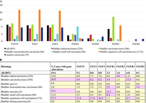 Landscape Of Genomic Alterations In Fgf Fgfr Genes In Non Urothelial
