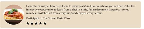 Virtual Cooking Classes