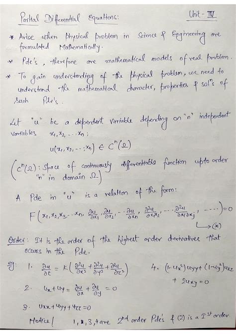 SOLUTION Partial Differential Equations Studypool