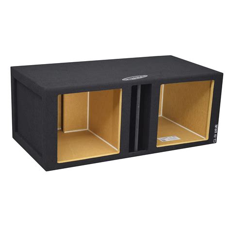 Buy Dual Center Ported Vented Sub Box Subwoofer Enclosure Ground Shaker Speaker Box Online