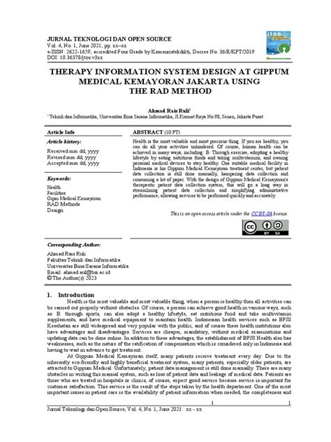 New Ojs Template June 2021 Pdf Databases World Wide Web