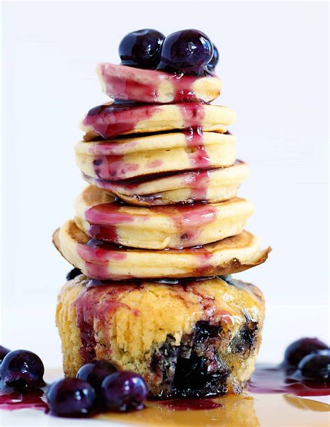 How To Extreme Cupcake Blueberry Muffin Pancake And Fresh