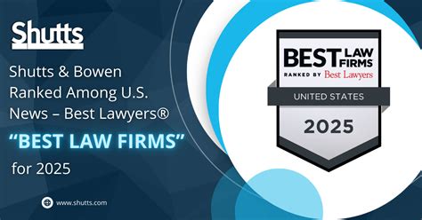 Shutts And Bowen Ranked Among Us News Best Lawyers® Best Law Firms