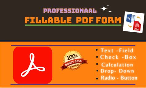 Create Professional Fillable Pdf Form By Expertva55 Fiverr