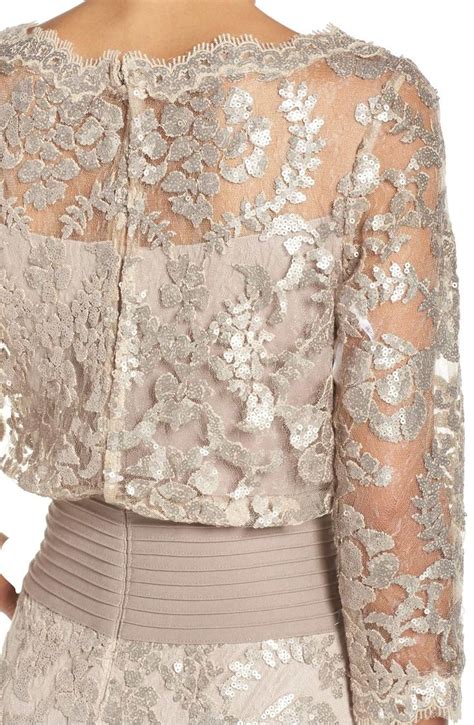 Tadashi Shoji Sequin Lace Blouson Dress Nordstrom Lace Inset Dress