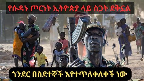 ፍራንክ ሚዲያ የሱዳኑ ጦርነት በኢትዮጵያ ላይ አደጋ ደቅኗል Youtube