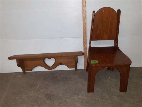 Doll Chair And Knick Knack Shelf Delaware Auction Center