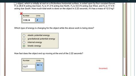 Solved Object Which Is Initially At Rest On A Frictionless