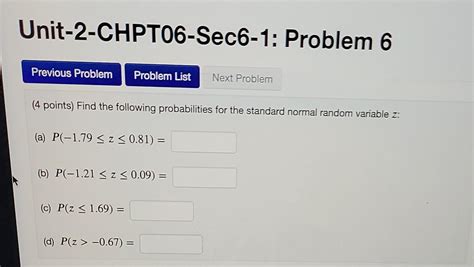 Solved Unit 2 Chpt06 Sec6 1 Problem 6 Previous Problem