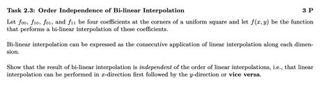 solved task 2 3 order independence of bi linear
