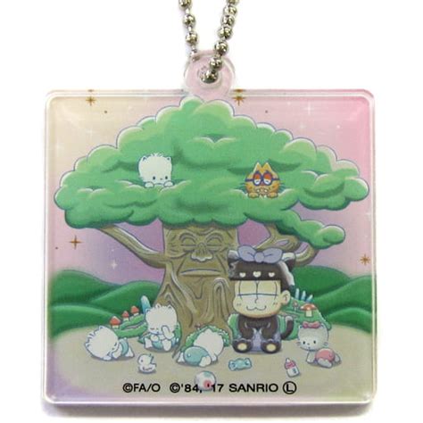 駿河屋 【買取】一松×ニャニィニュニェニョン 「おそ松さん×サンリオキャラクターズ アクリルキーホルダー」 サンリオピューロランド限定