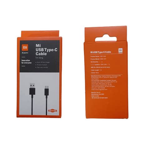 Fast Charging Usb Type C Cable Mi Charging Cable Cell To Phone
