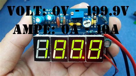 Simple Digital Voltmeter Ammeter Without Programer All In One Circuit