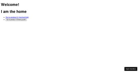 React Router Flux Forked Codesandbox