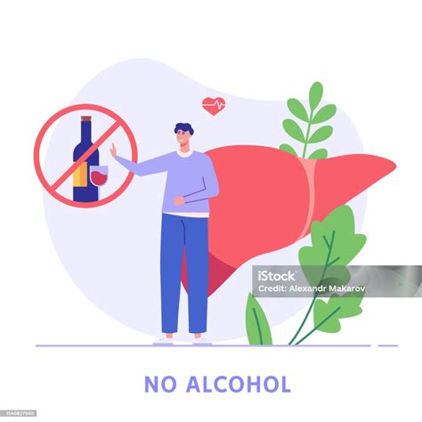 그림 마시지 마세요 건강한 사람들은 알코올 음료를 거부합니다 알코올 중독의 개념 술이 없는 냉정하고 건강한 생활 방식 웹 배너를 위한 벡터 플랫 만화 디자인 술 마실 것에