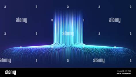 Technological High Speed Lines Internet Optical Fiber Concept